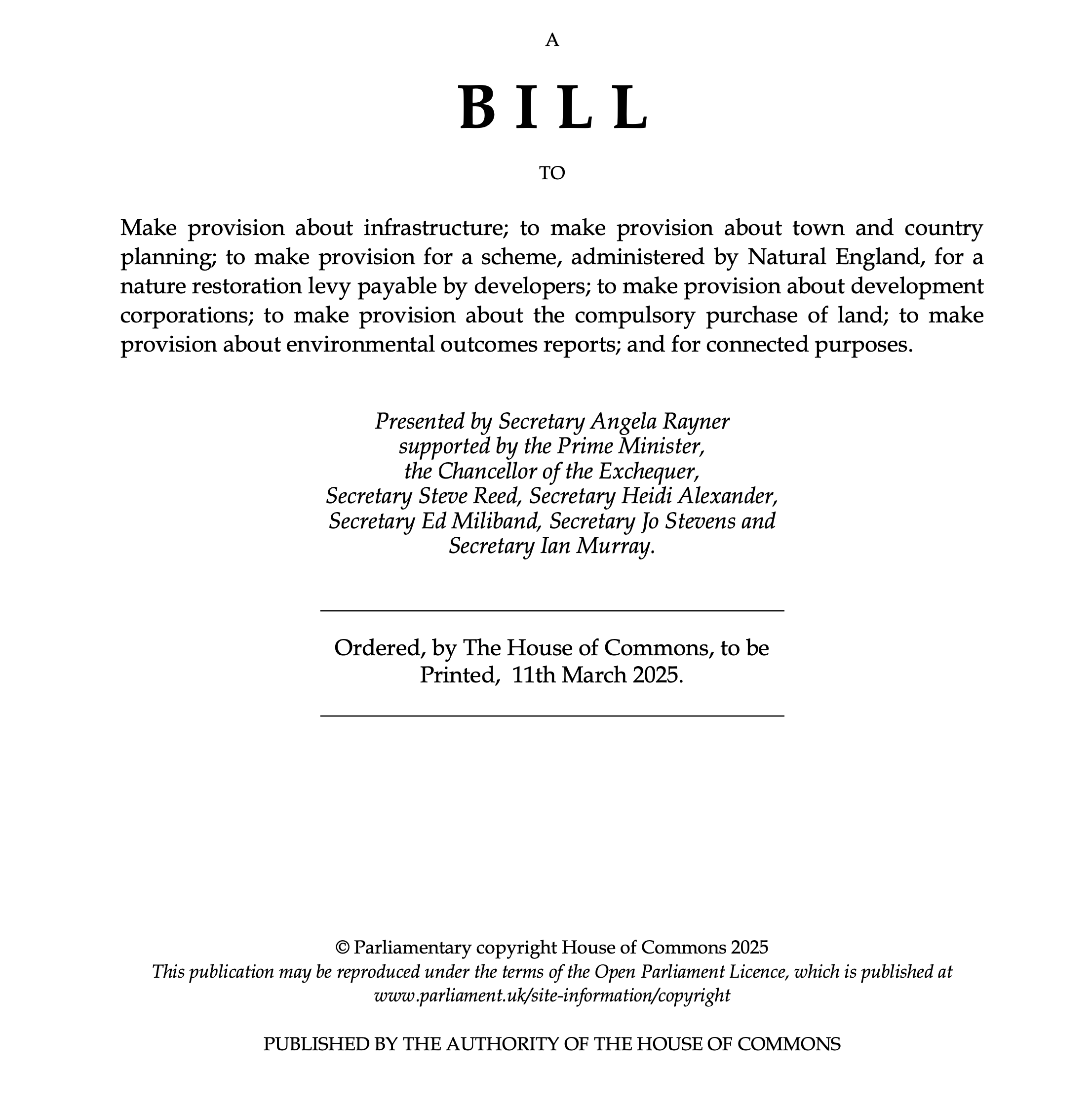 The 2025 Planning and Infrastructure Bill - YIMBY Alliance
